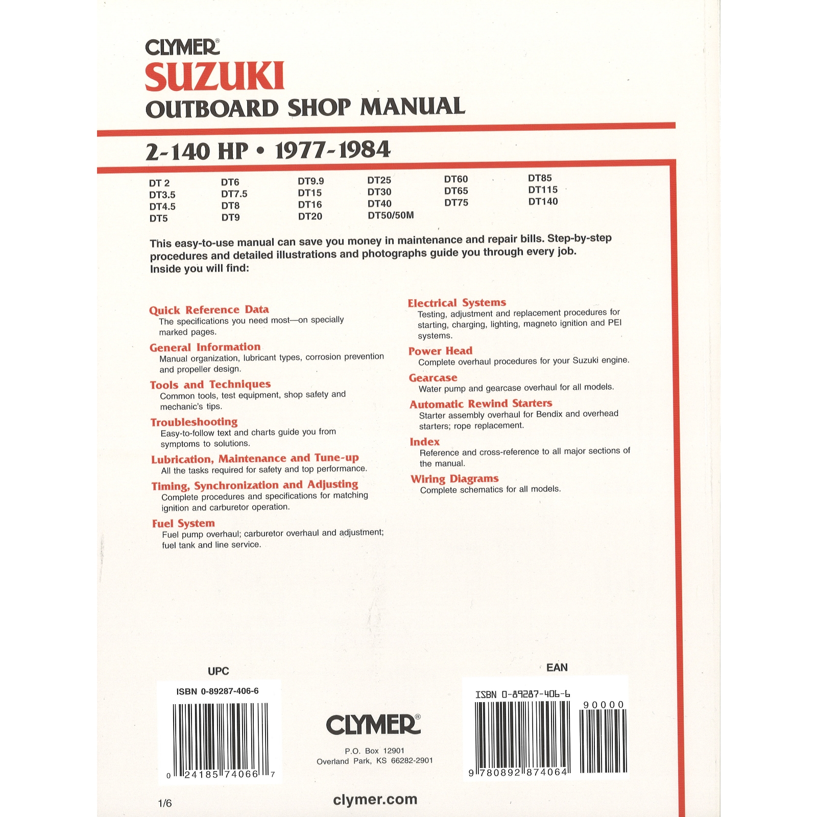 Suzuki Auenborder Reparaturanleitung