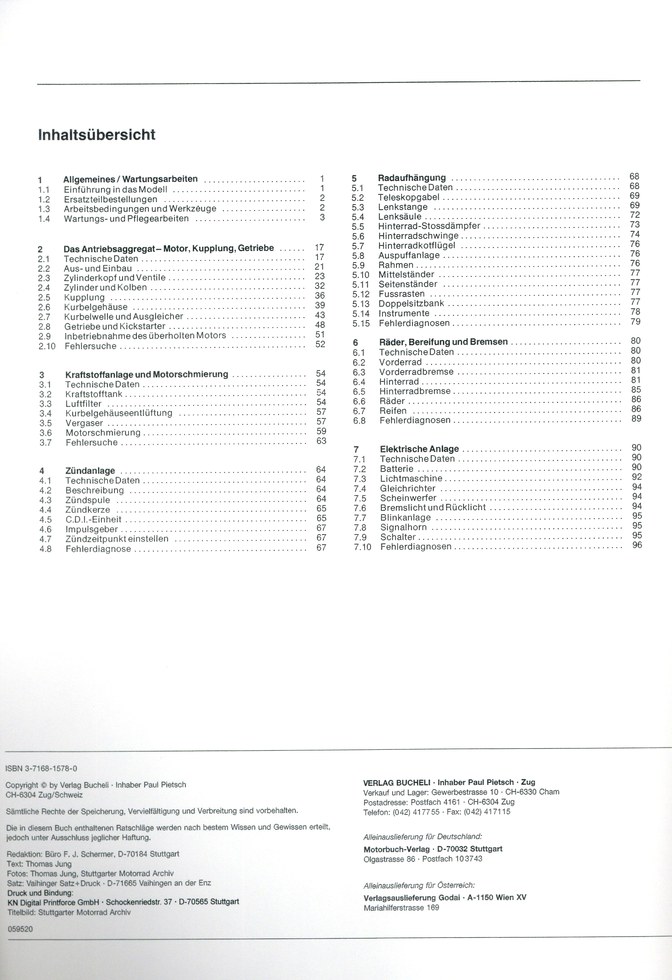 Reparaturanleitung Honda XL 500 S Modelltyp PD01 Bj. ab 1979