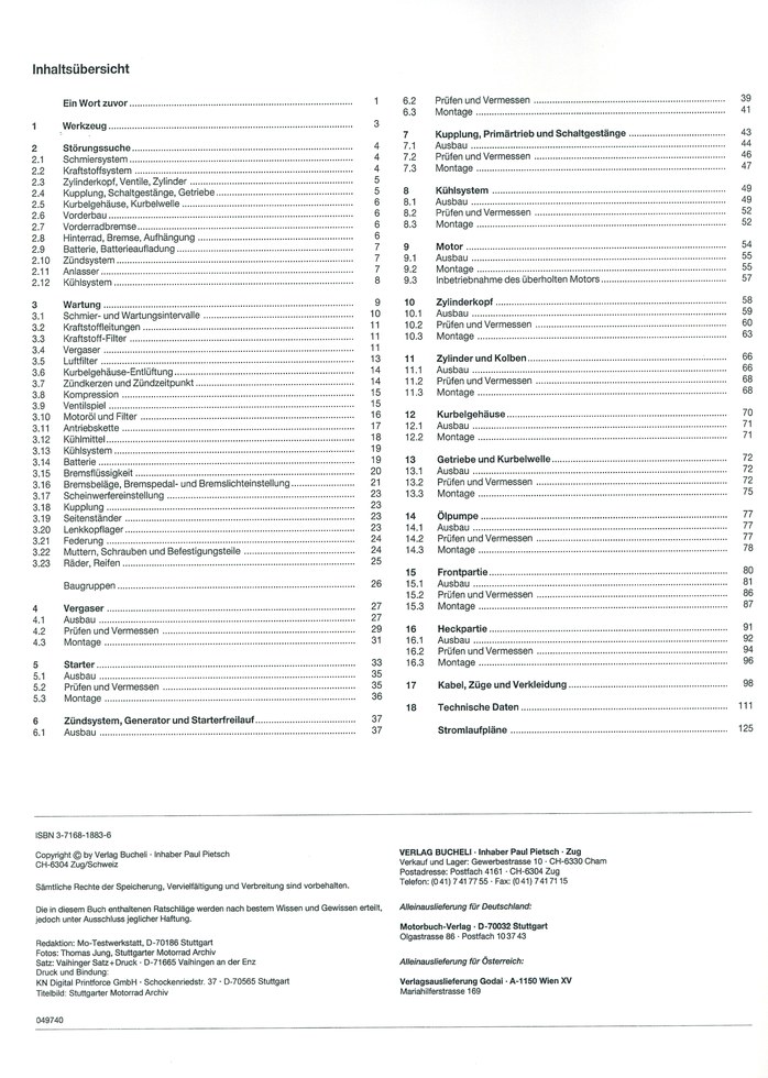 Reparaturanleitung Honda XRV750 Africa Twin Typ RD07 ab 1993