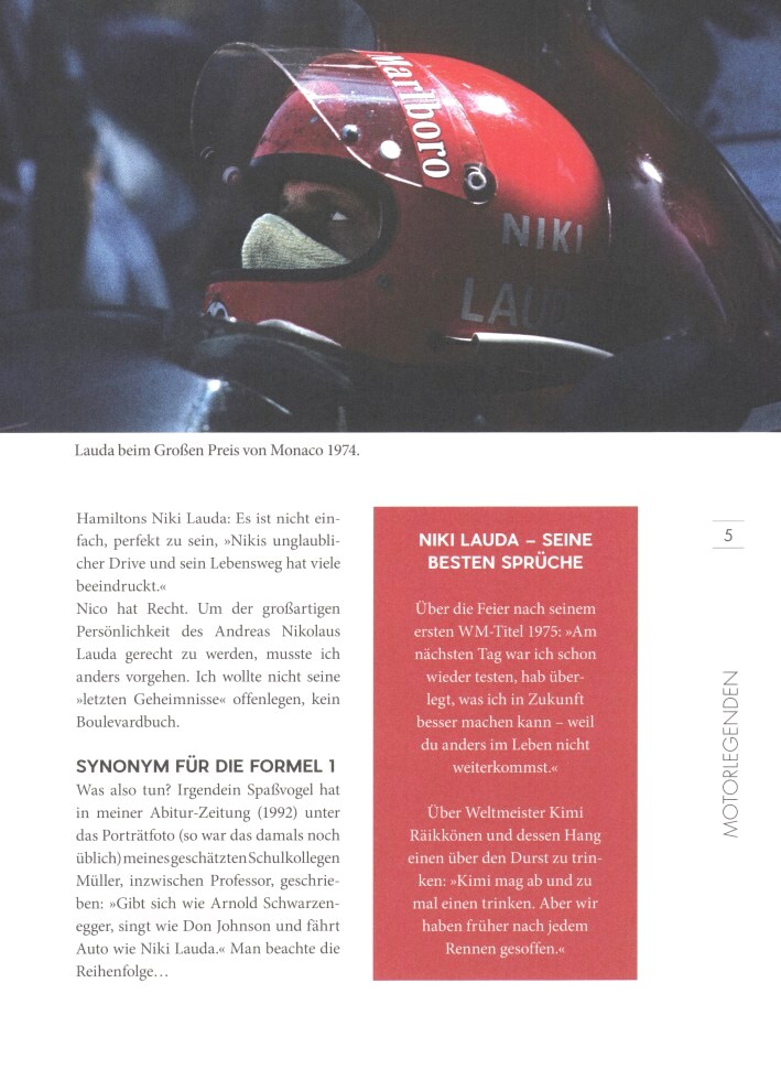 Motorlegenden Auto-Biographie Formel 1 Legende Niki Lauda