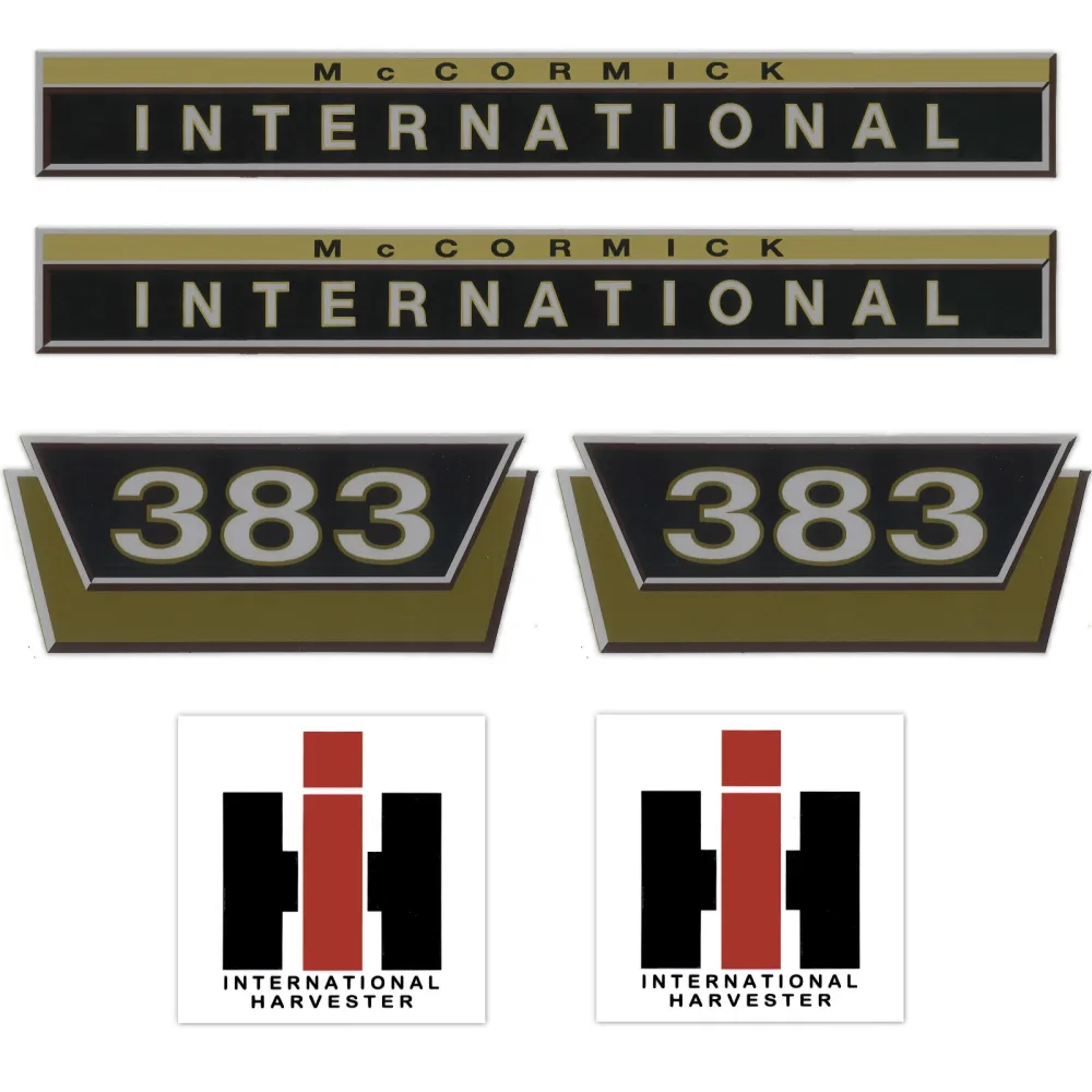 IHC International McCormick Aufkleber-Set Gold Klein der Bau