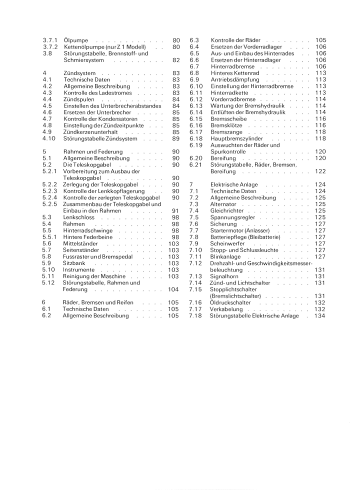 Reparaturanleitung Kawasaki Z 900 Z1/Z1-B Baujahre ab 1973