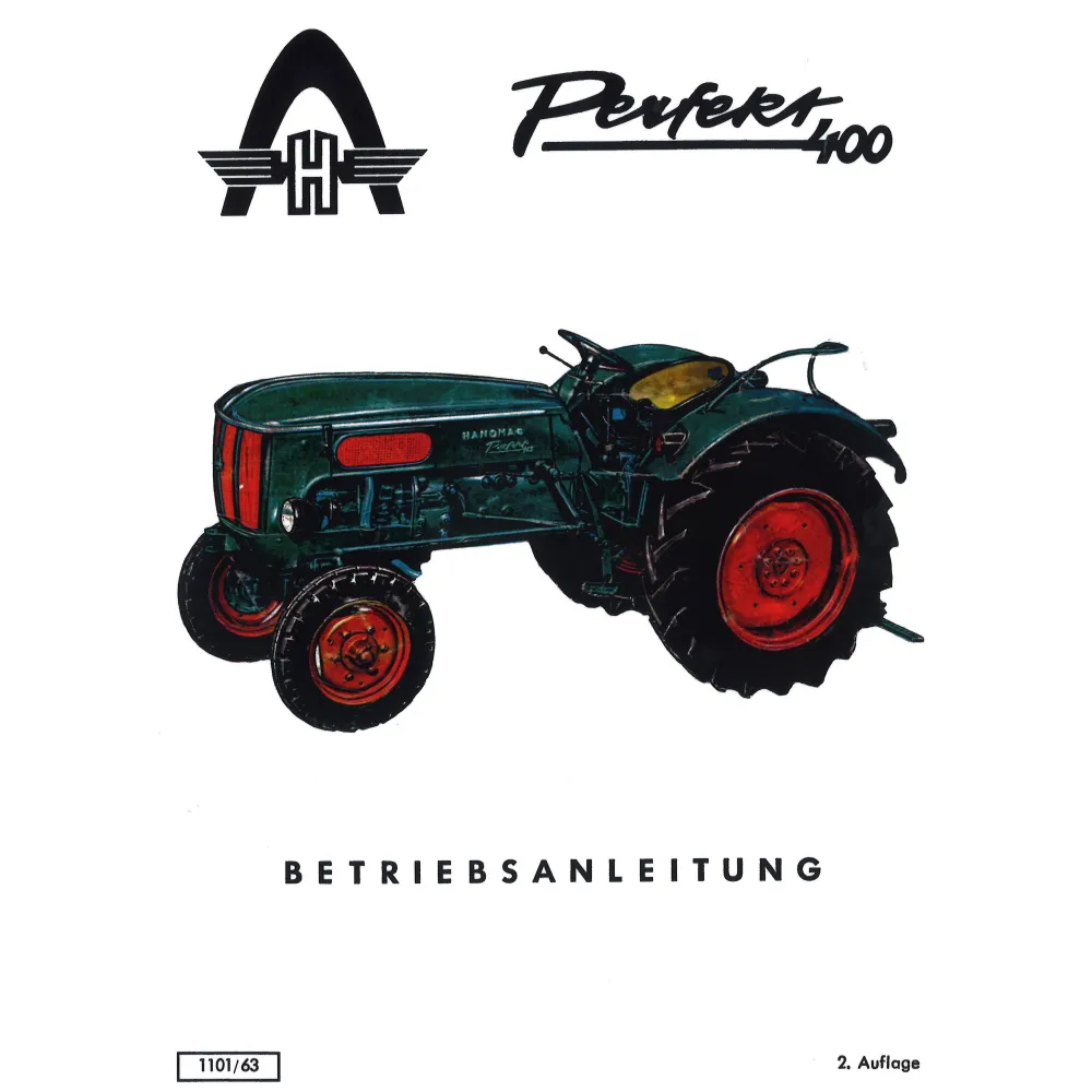 Bedienungsanleitung Hanomag Perfekt 400 4-Zylinder Viertakt