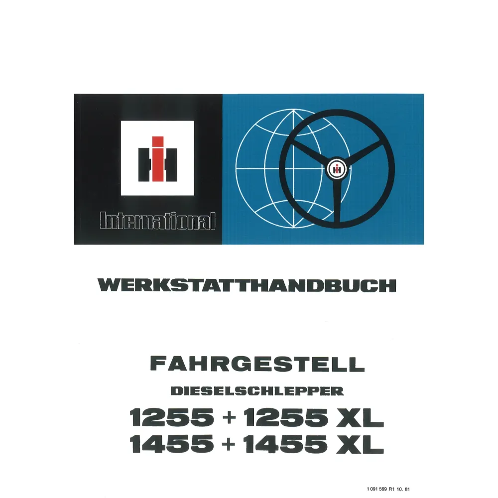 IHC Dieselschlepper 1255 1255XL 1455 1455XL 125-145 PS Trakt