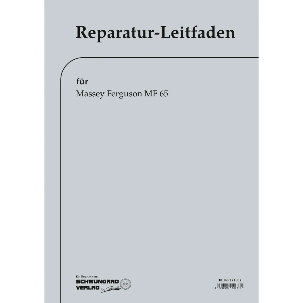Massey Ferguson MF65 Werkstatthandbuch Reparaturleitfaden