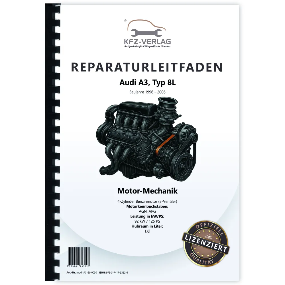 Audi A3 S3 8L und 8L1 (96-06) Benzinmotor Mechanik Reparatur